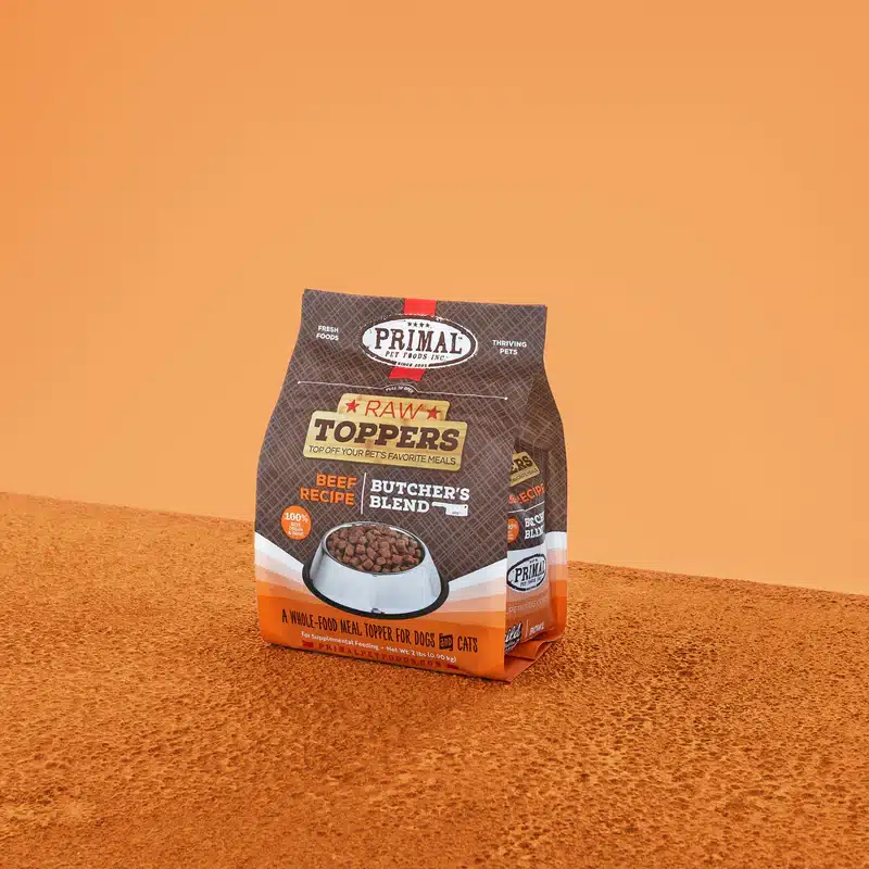 Primal Dog & Cat RAW Toppers Frozen 2lb - Ganado Feed & Pet Supplies